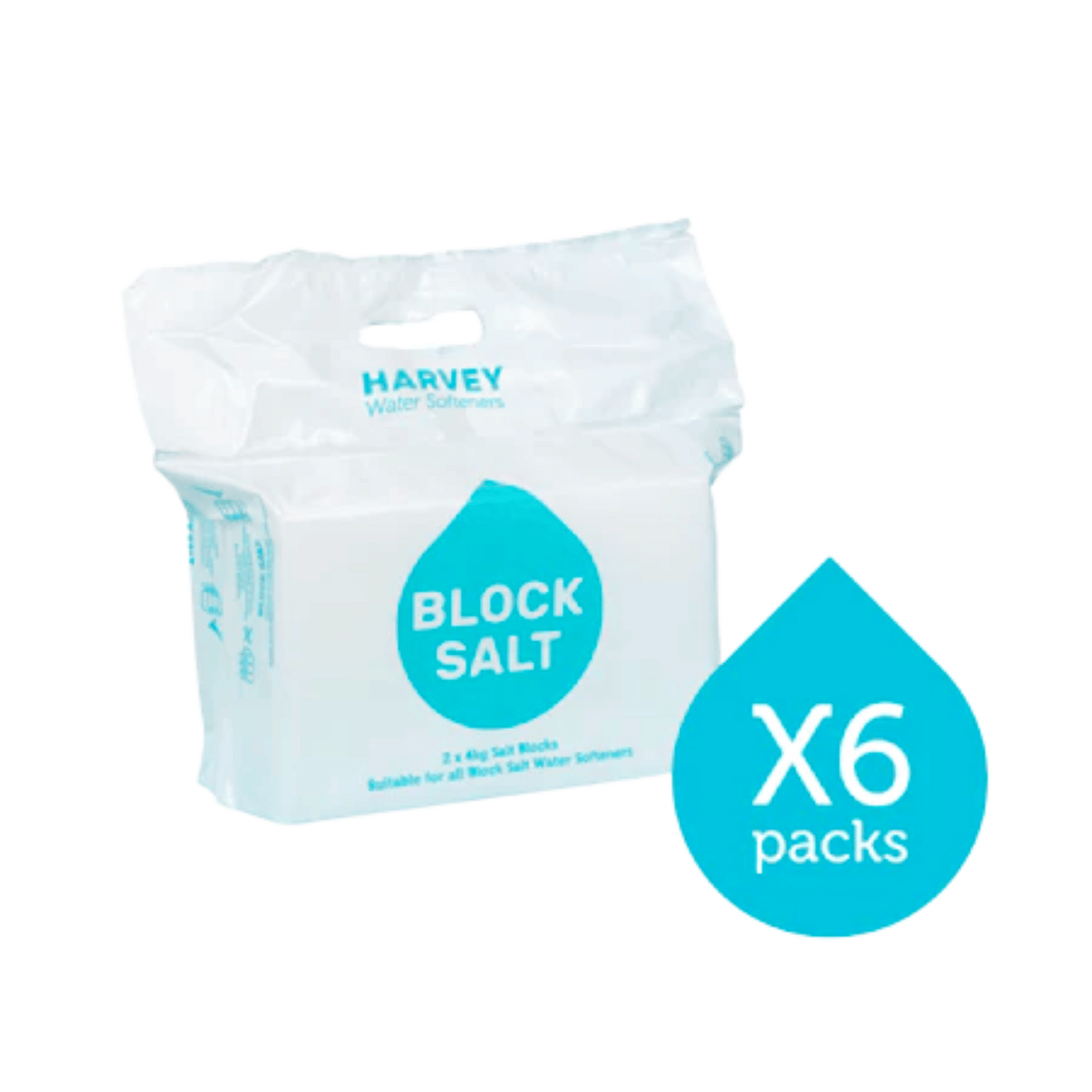 Buy Harvey Water Softener Block Salt - 6 packs | Harvey Salt – Water ...